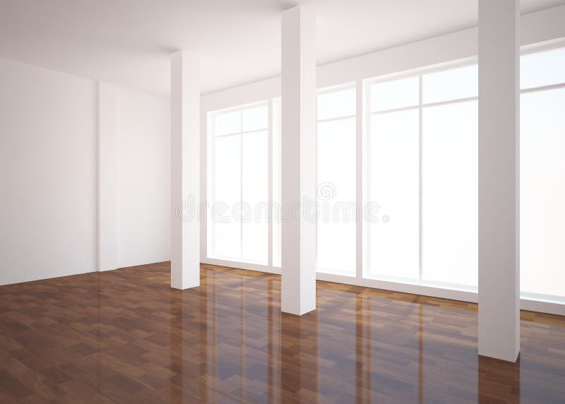 White empty interior stock illustration. Illustration of elegance ...