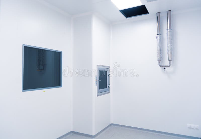 White Empty Medical Box with Square Windows Stock Image - Image of wall ...