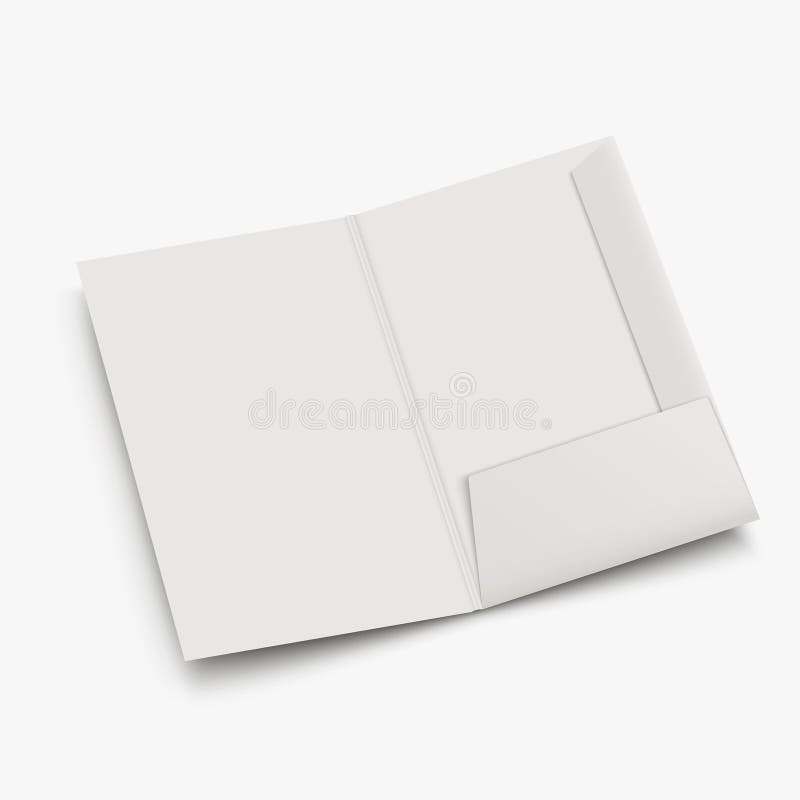 Presentation folder mockup stock illustration. Illustration of paper ...