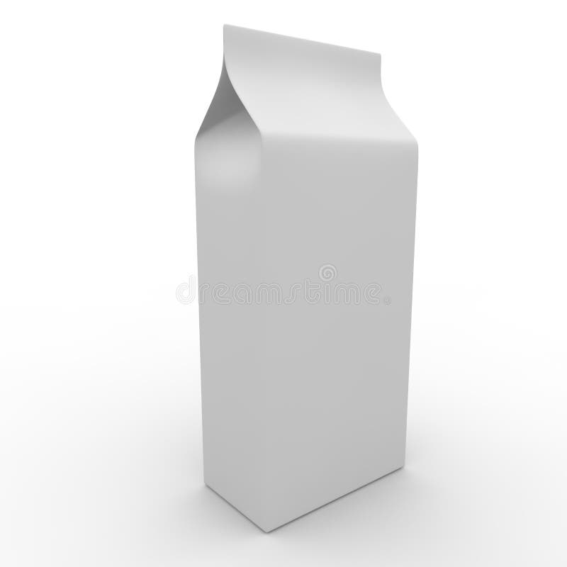 White empty package stock illustration. Illustration of empty - 45393758