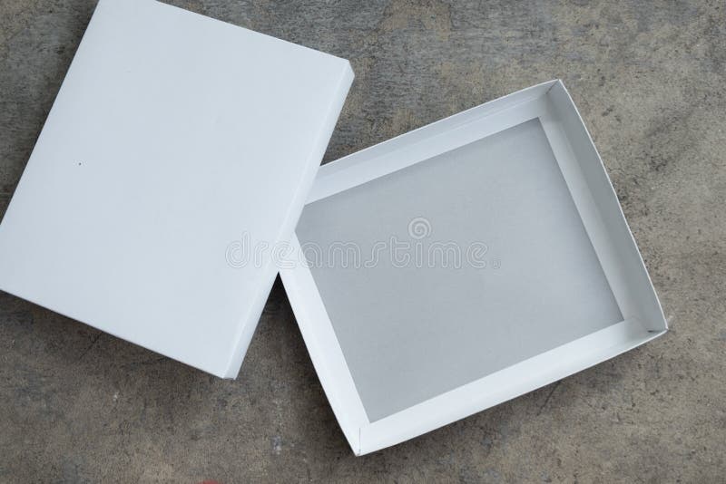 White Empty Packing Cardboard Box Stock Image - Image of concept ...