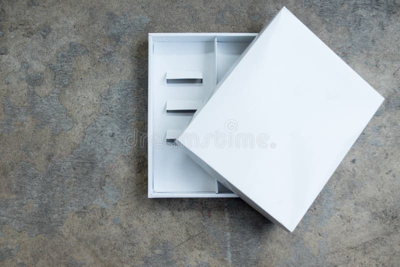 White Empty Packing Cardboard Box Stock Image - Image of pack, delivery ...