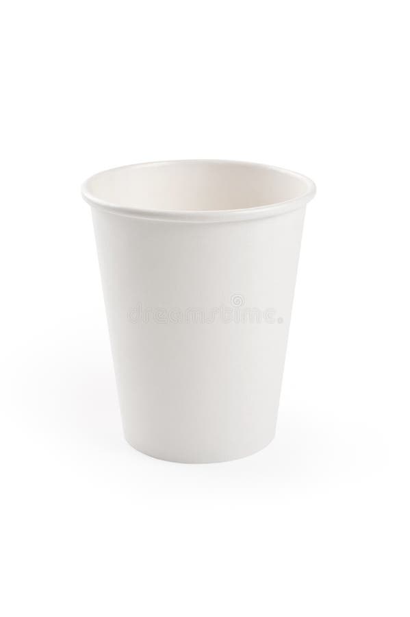 White empty paper cup stock photo. Image of clean, background - 51819548