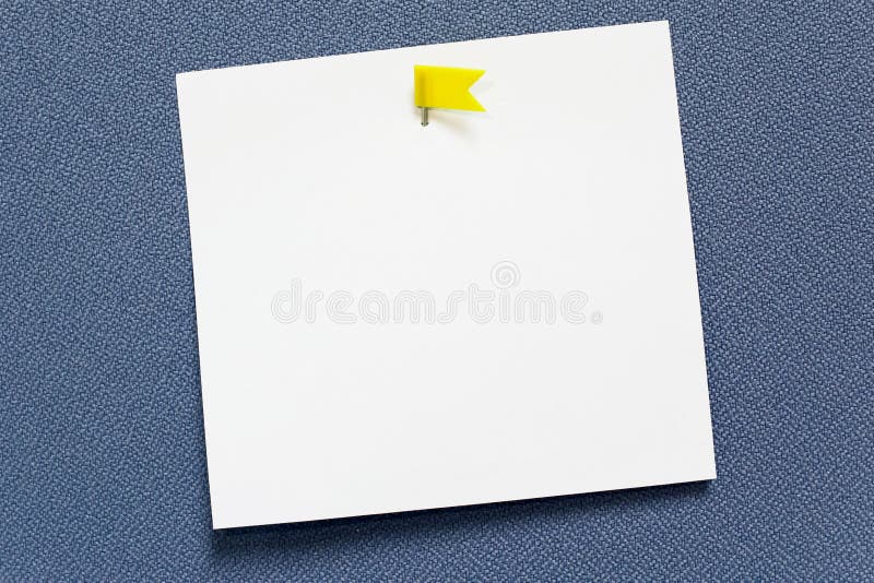 White Empty Paper Note Stick Stock Image - Image of tack, meeting: 66781687