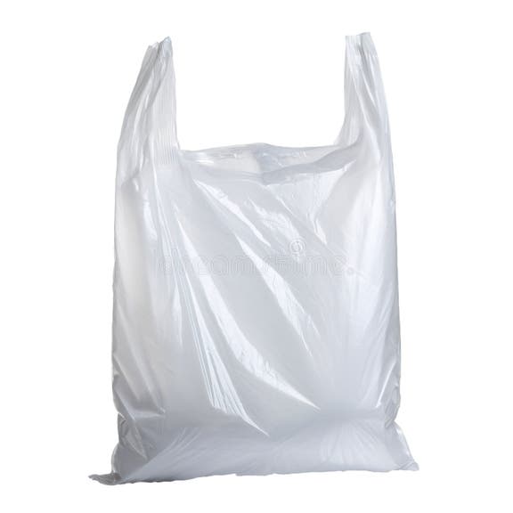 White Empty Plastic Bag Floating on Transparent Background, Ideal for ...