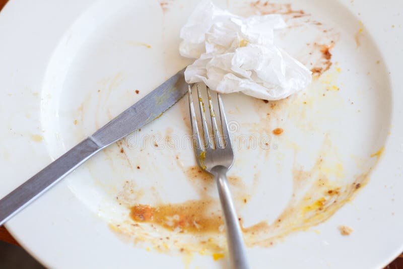 Empty plate after eating stock photo. Image of details - 174249378