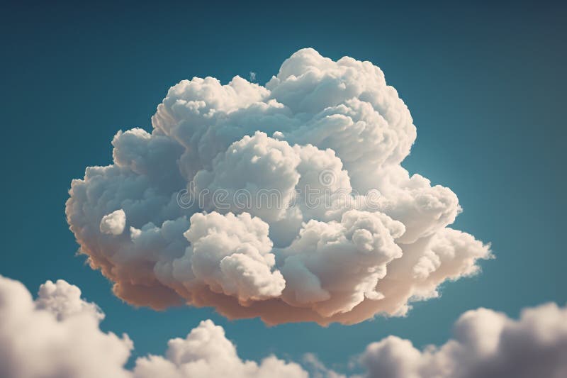 White Empty Pure Cloud in the Sky Copy Space Background Generative AI ...