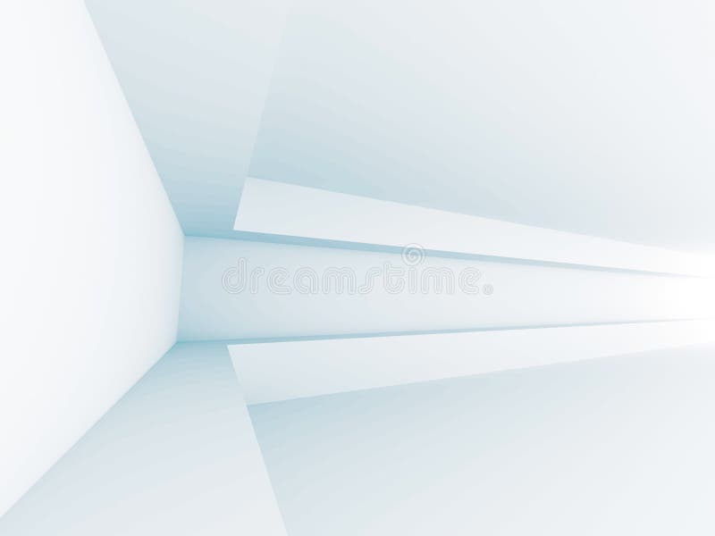 White Empty Room. Abstract Architecture Background Stock Illustration ...