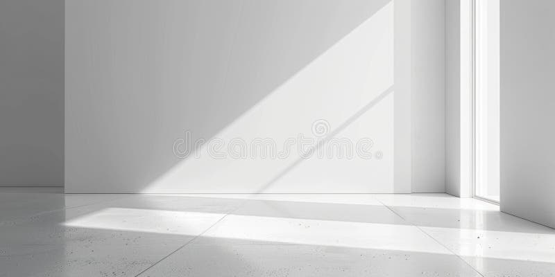 White Empty Room with White Walls and Floor Stock Photo - Image of ...