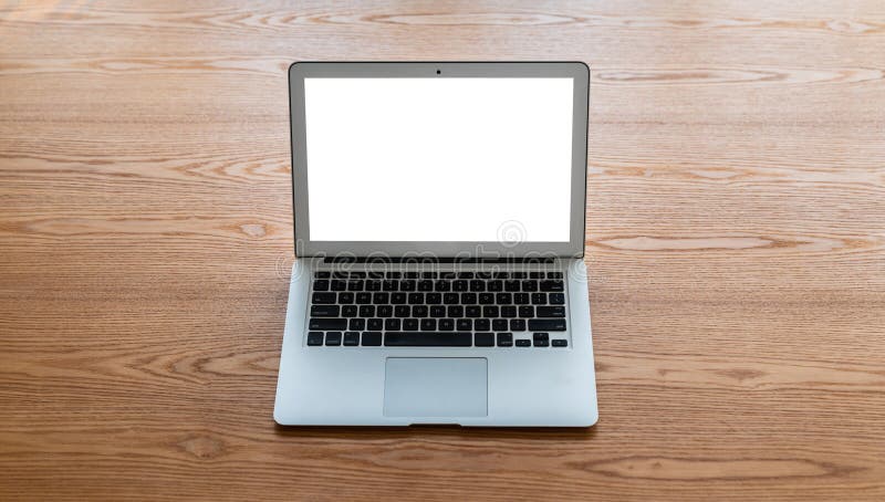 White Empty Screen on Modish Computer for Your Design Mock Up Stock ...