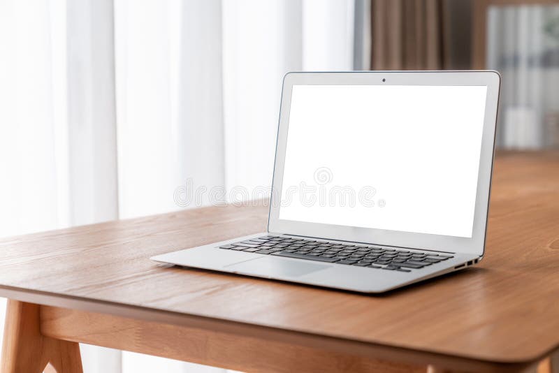 White Empty Screen on Modish Computer for Your Design Mock Up Stock ...