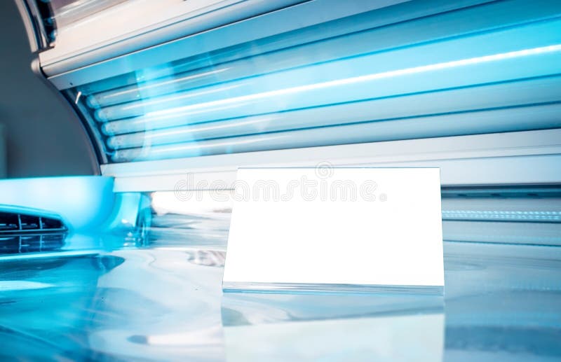 Tanning bed details stock image. Image of informative - 117481439