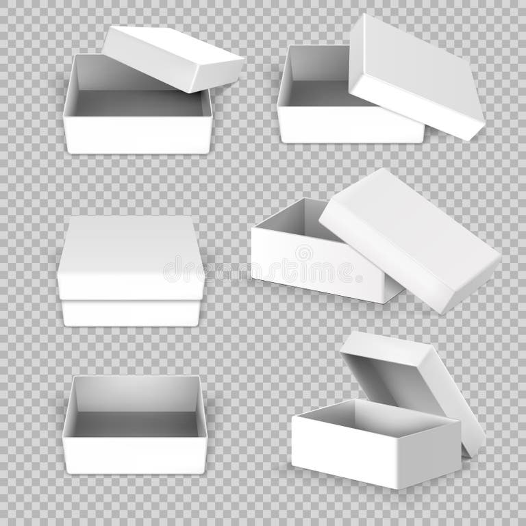 Open White Square Box Stock Illustrations – 19,340 Open White Square ...