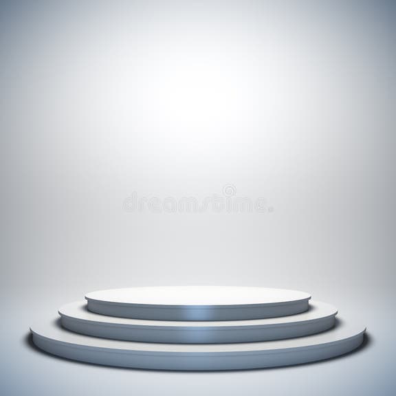 White empty stage. stock illustration. Illustration of entertainment ...