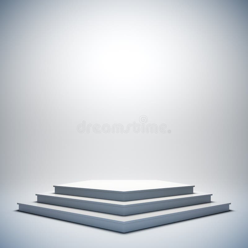 White empty stage. stock illustration. Illustration of podium - 28818779