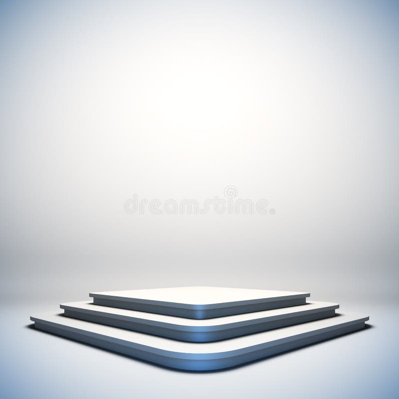 White empty stage. stock illustration. Illustration of podium - 28818779