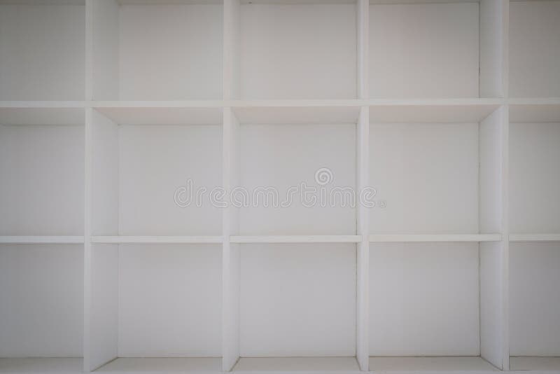 White Empty Store Shelf Shelves Bookcase Bookshelf Cabinet Stock Photo ...