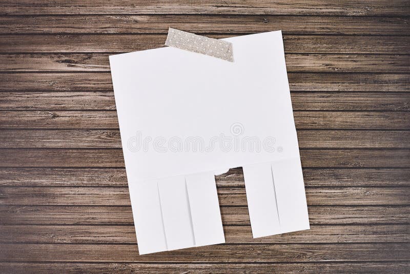White Empty Tear-off Stub Paper Note without Text Stock Image - Image ...
