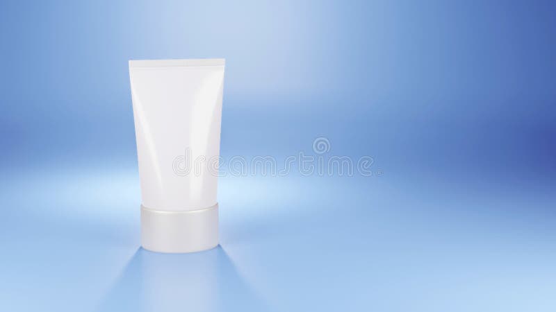 Empty Tube for Product Advertisement 3d Render. Stock Illustration ...