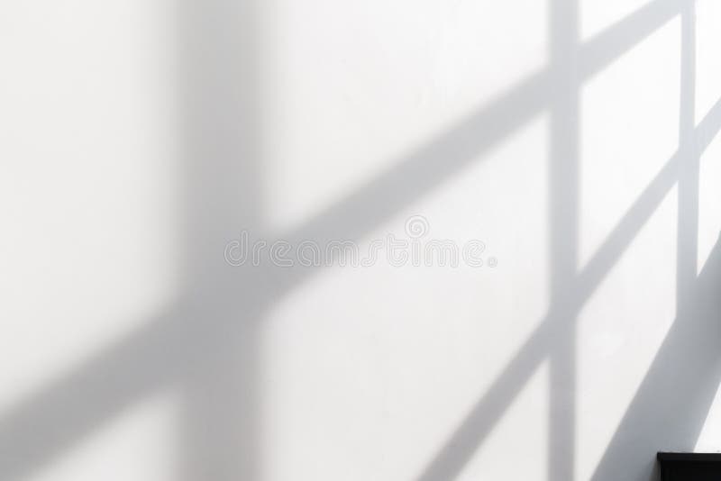 White Empty Wall with Window Shadow Stock Photo - Image of blank ...