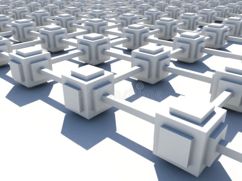 White endless network stock illustration. Illustration of block - 12046619