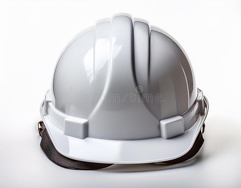White Engineer Helmet stock illustration. Illustration of protection ...