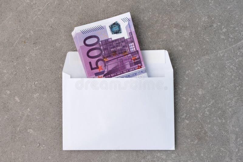 Envelope Five Euro Banknotes Stock Photos - Free & Royalty-Free Stock ...