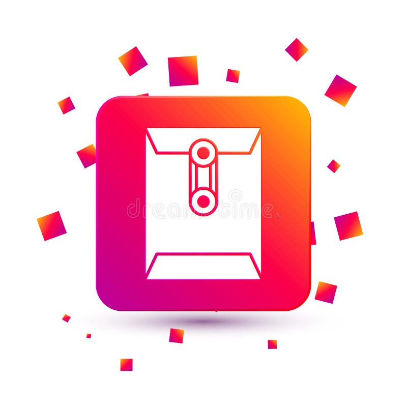 White Envelope Icon Isolated on White Background. Email Message Letter ...