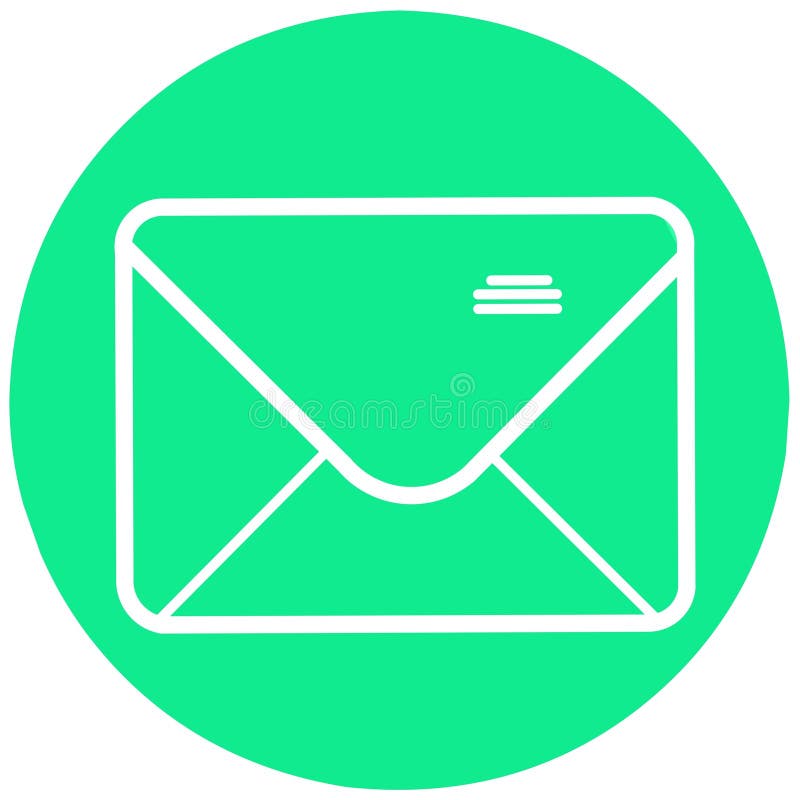 White Envelope Icon Isolated Received Message Concept Stock Vector - Illustration of send ...
