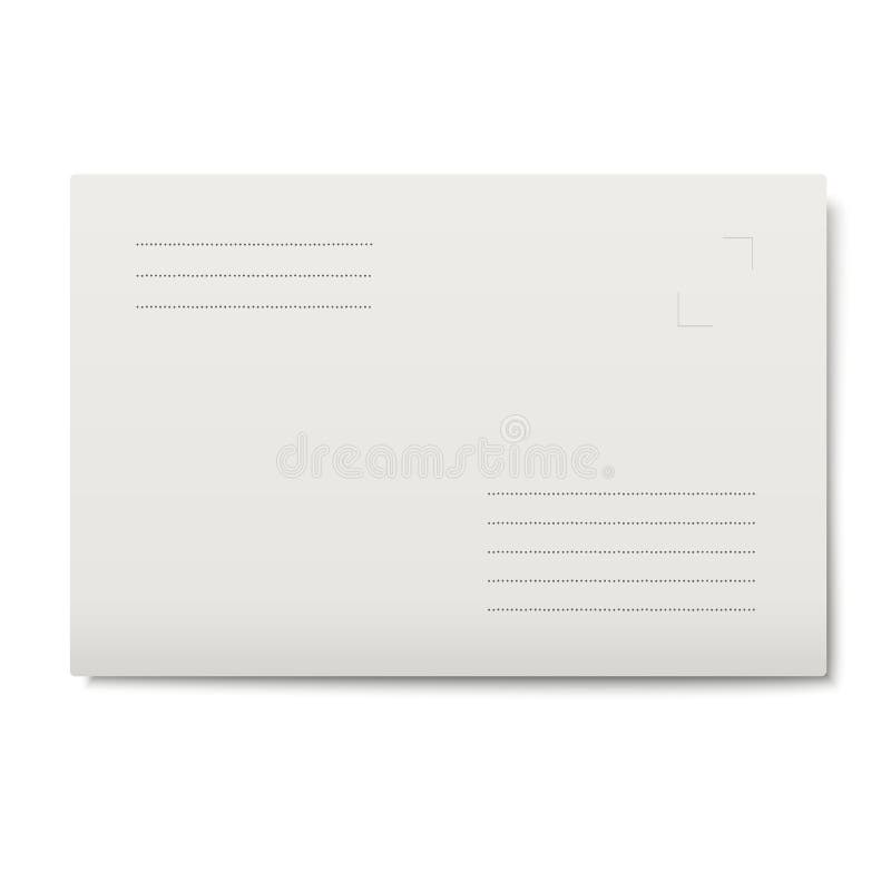 White Envelope Isolated on White Stock Vector - Illustration of note ...