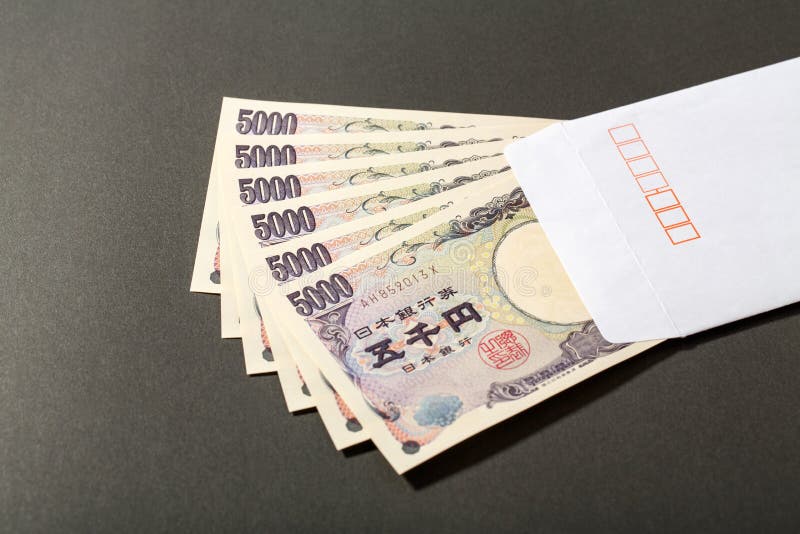 Japanese Yen, 5000 Yen on White Background , Japanese Currency Yen Bank ...