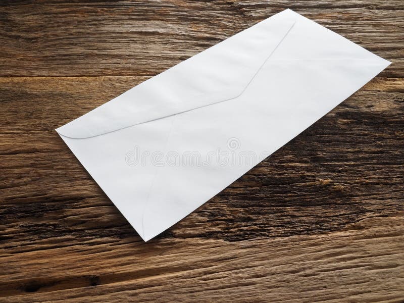 White Envelope on Old Table Stock Image - Image of picnic, desk: 119858935