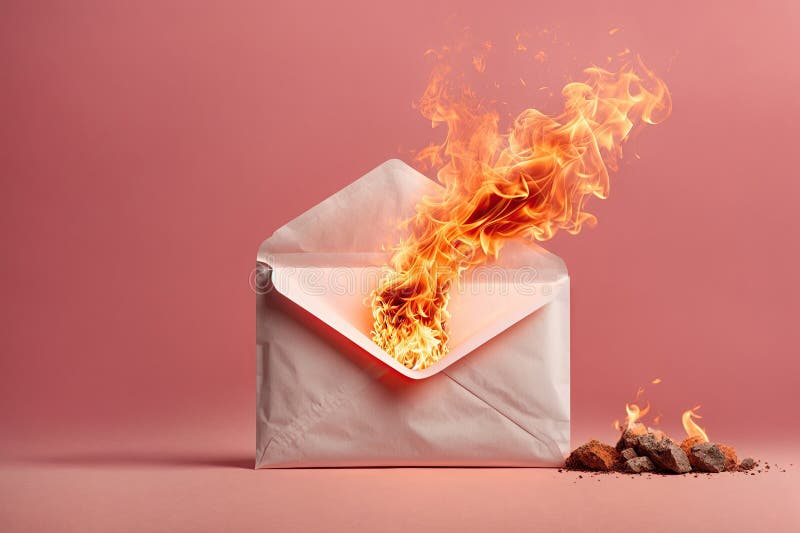 Envelope Red and Orange Fruit in the Basket on White Background ...