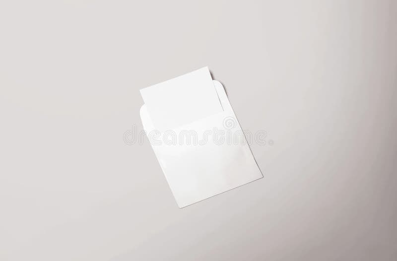 Top View Blank Envelope Mockup and Blank Letterhead Presentation ...
