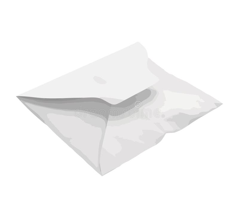 White Envelope Postal Service Stock Vector - Illustration of design ...