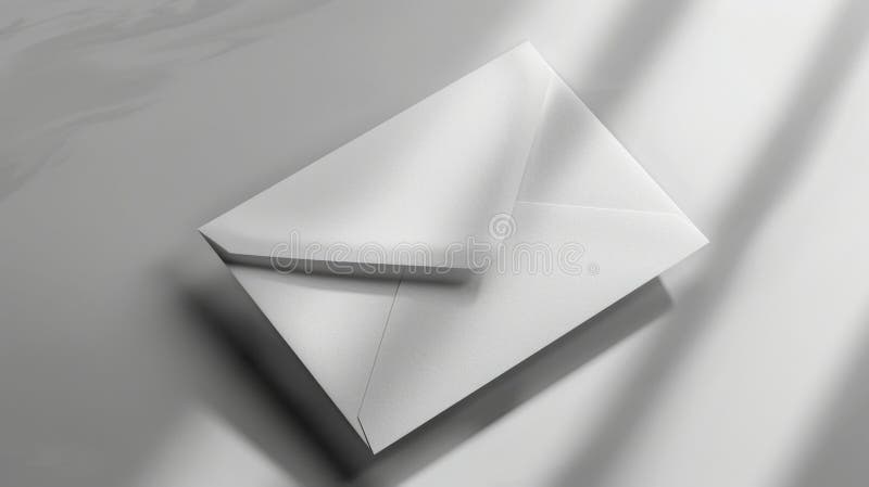 A White Envelope Sitting on a Table. Perfect for Business and Office ...