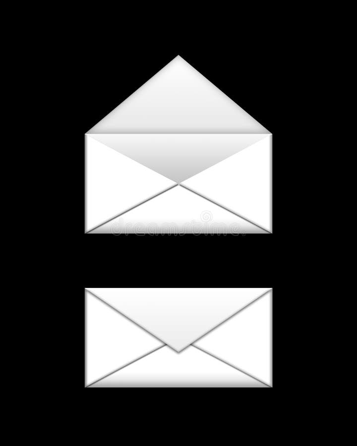 White Envelopes / Writing Paper / Postage Stamps Stock Vector ...