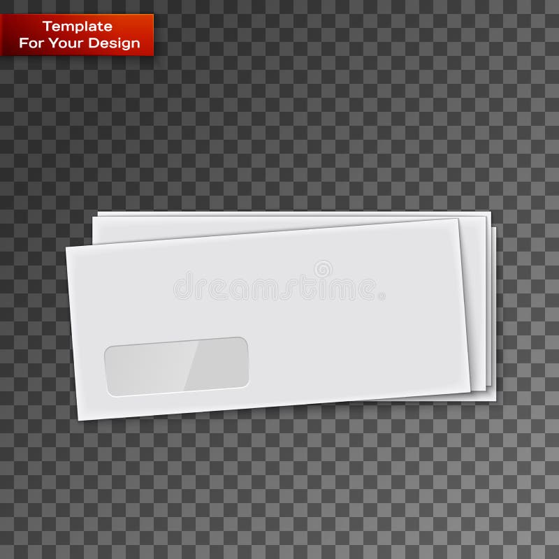White Envelopes Isolated On Transparent Stock Vector - Illustration of ...