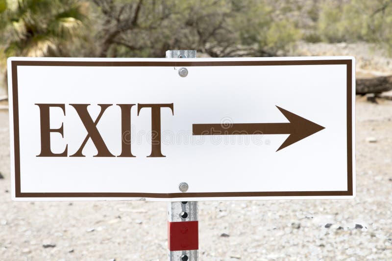 Exit Sign stock photo. Image of panel, signboard, message - 99781516