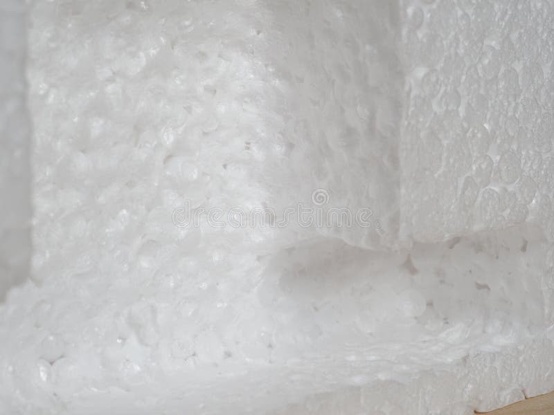 White Expanded Polystyrene Plastic Texture Background Stock Image ...