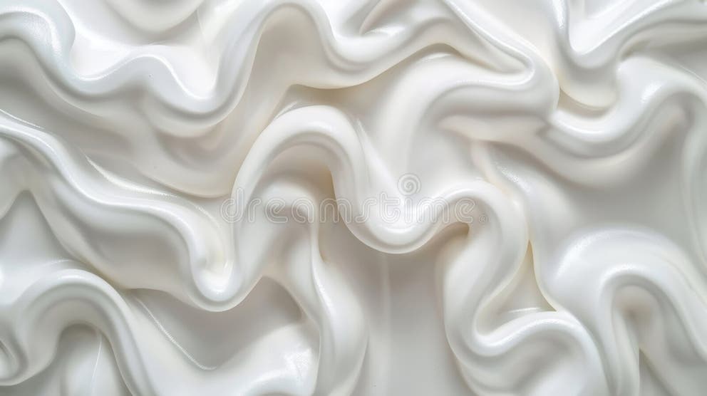 A White Fabric Creased with a Large Ripple Stock Photo - Image of ...