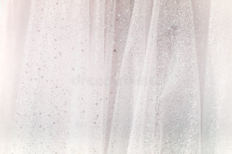 White Fabric Cotton with Shiny Glitter Background Texture. Stock Image ...