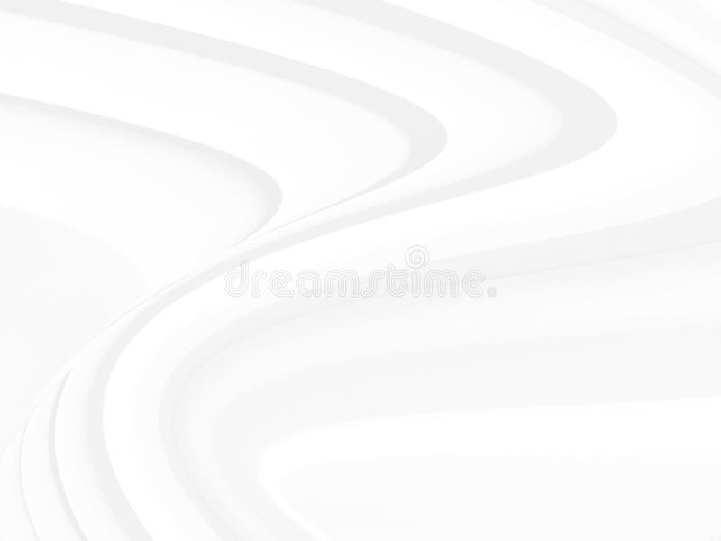 White Fabric Curve Layer Shape Line on Background. Smooth Rayon ...