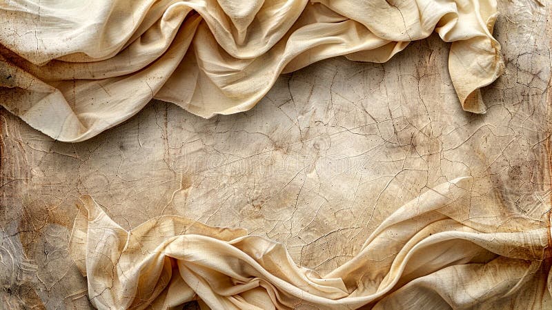 Fabric Draped on Cracked Wall Stock Illustration - Illustration of ...