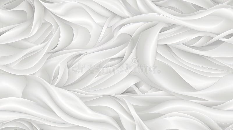 White Fabric Draped in Soft Waves Creates an Abstract Pattern SEAMLESS ...