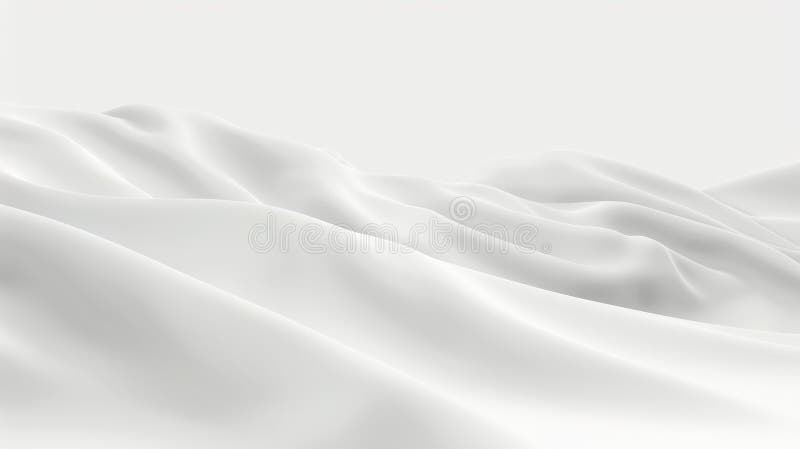 White Fabric Flowing Cloth Waves, Abstract Background with Wavy Silk ...