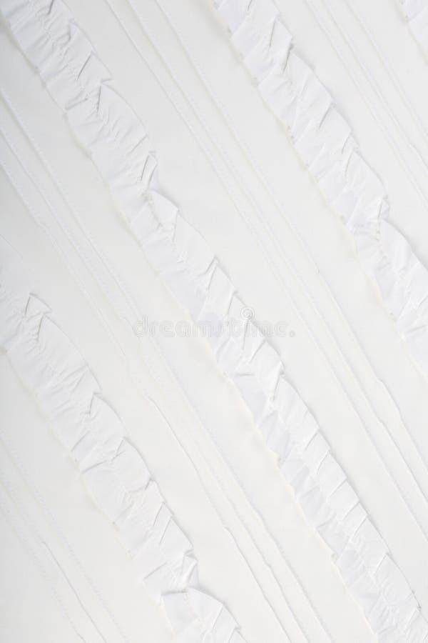 White fabric with frill stock photo. Image of frill, luxury - 52740724