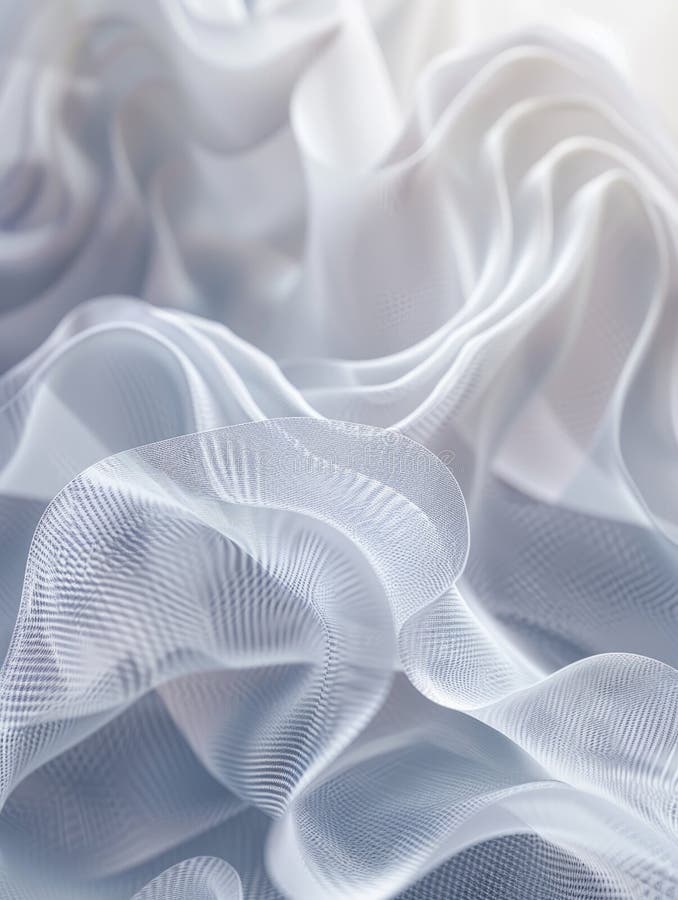 A White Fabric with a Pattern of Ripples and Waves Stock Illustration ...