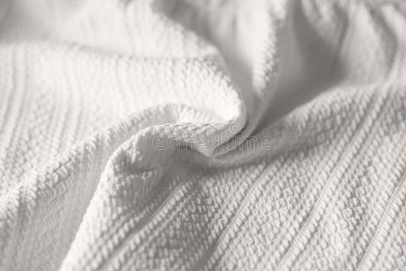 White Fabric with a Pattern. Texture Background Stock Photo - Image of ...