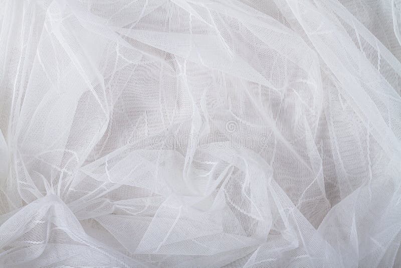 White Fabric with Pleats for Light Translucent Curtains Stock Image ...